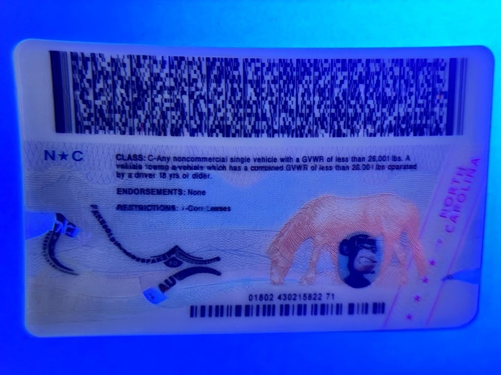 North Carolina Driver License(New NC O21 2024 PolyCard) - Card ID | Buy ...