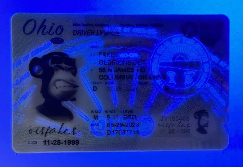 Ohio Driver License(New OH 2022 PolyCard) - Card ID | Buy Scannable ...